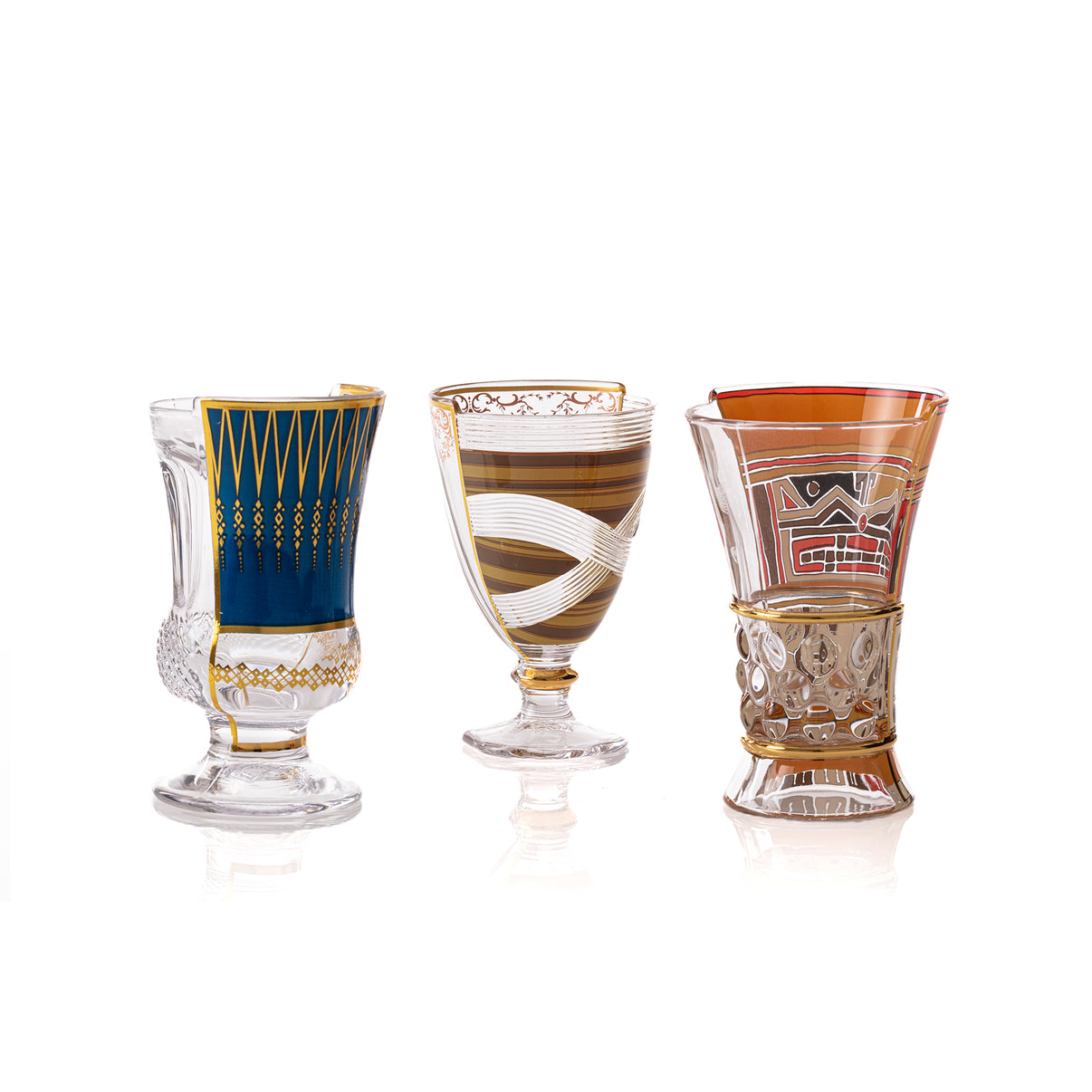 Hybrid Glasses Pannotia Set of 3 – SELETTI